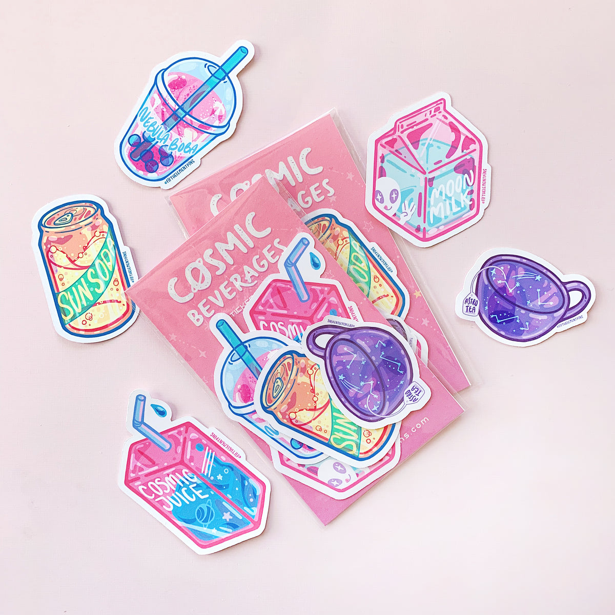 Cosmic Beverages Sticker Pack – Fifth Element Pins