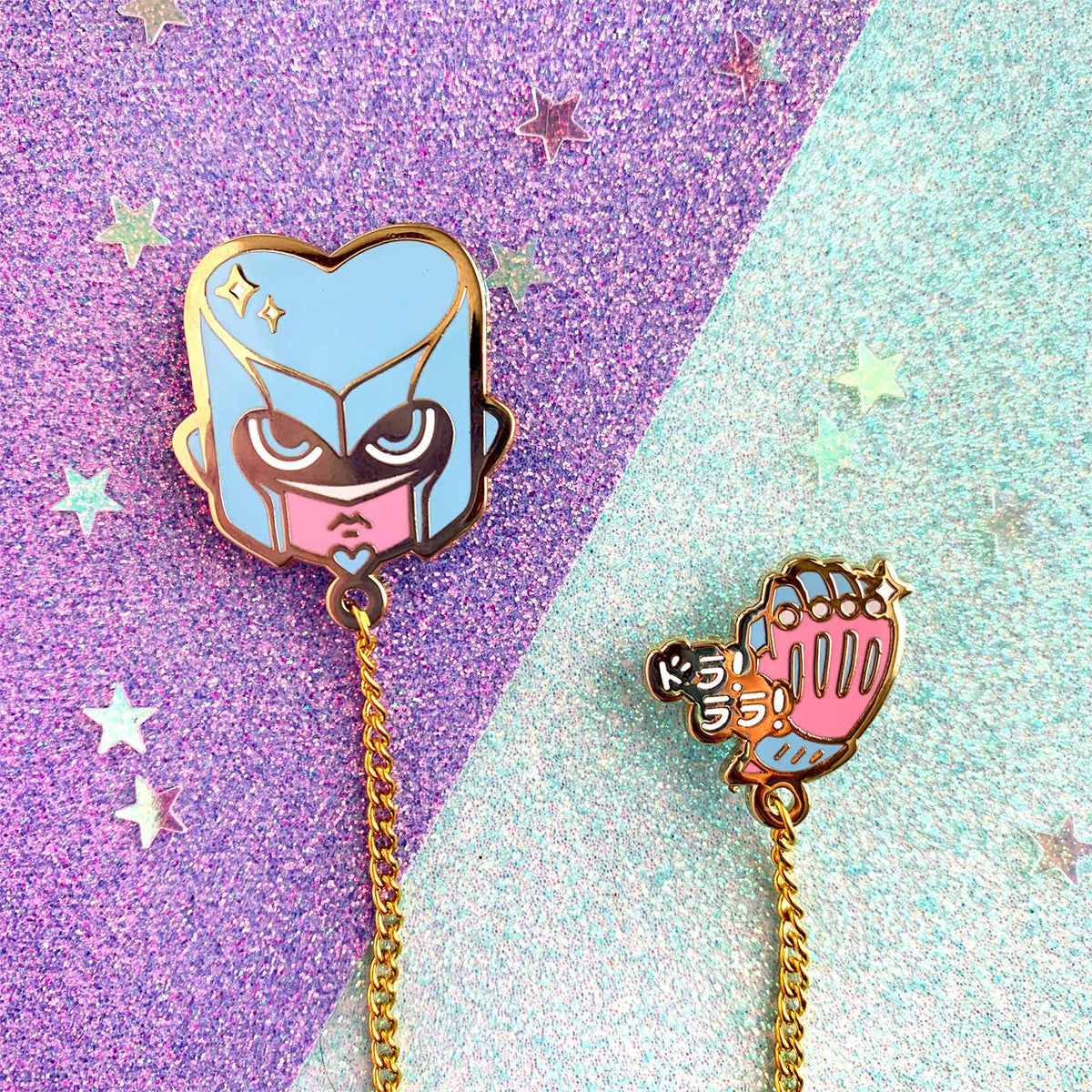 JJBA - Crazy Diamond Collar Pin ☆ – Fifth Element Pins
