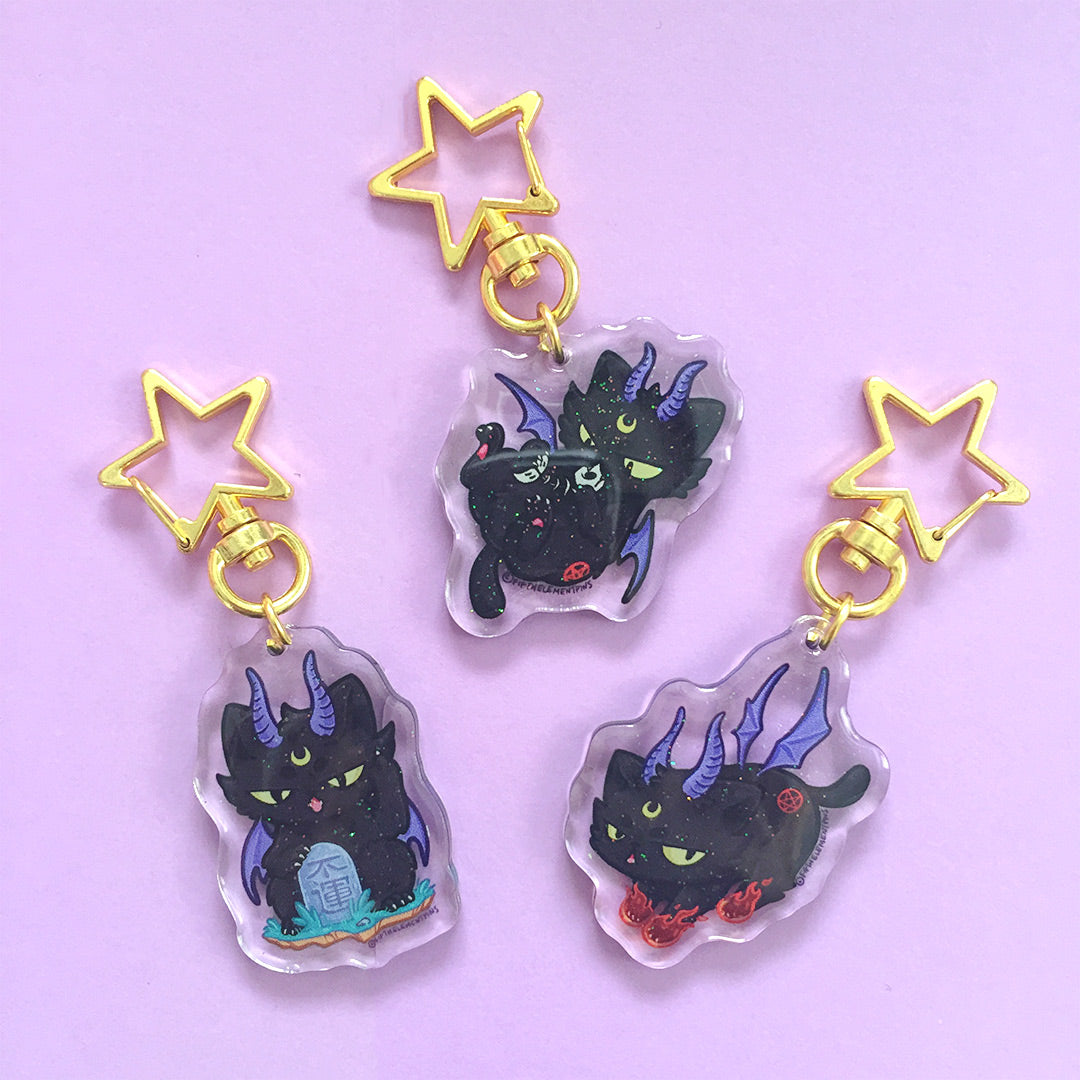 Lucifer Acrylic Keychains – Fifth Element Pins