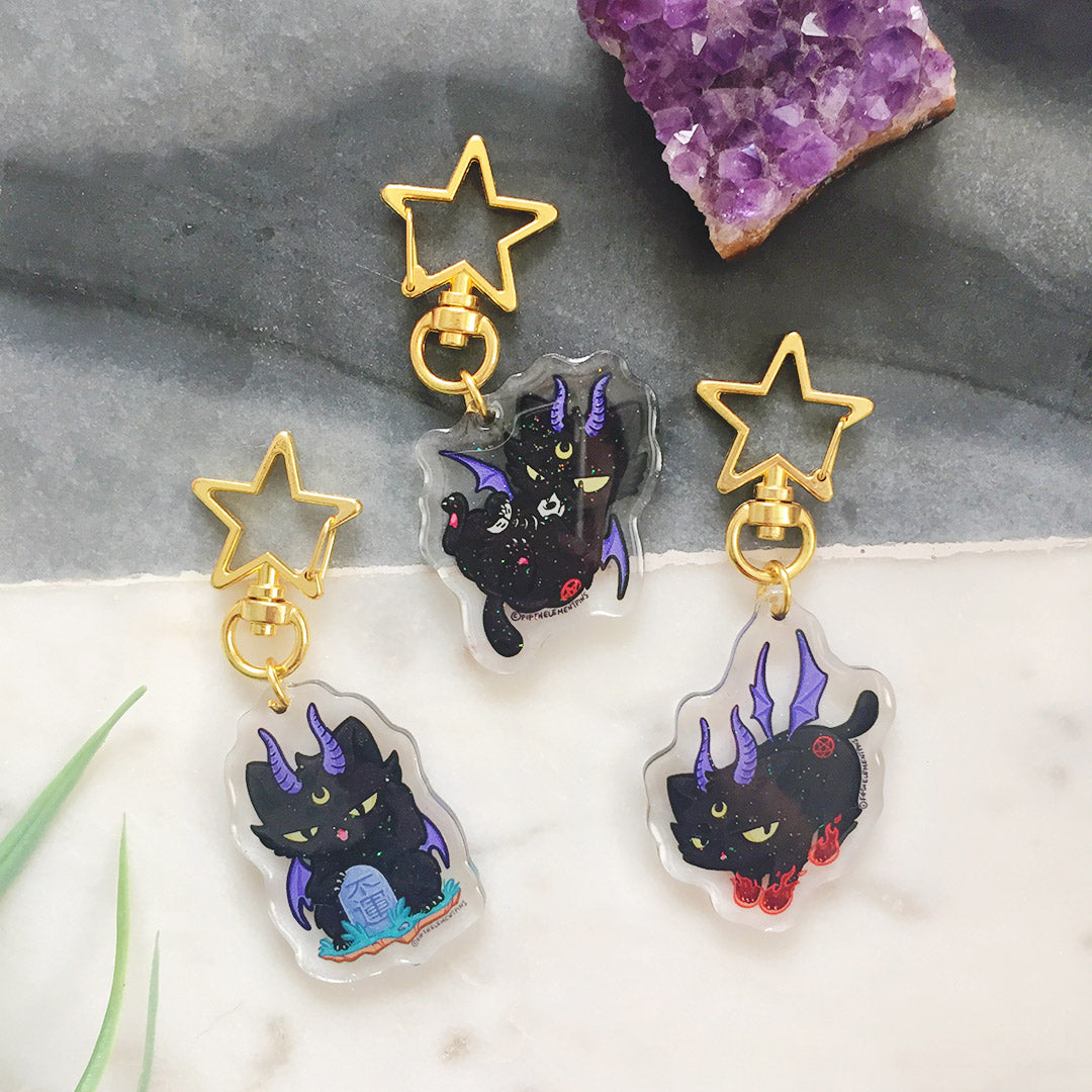 Lucifer Acrylic Keychains – Fifth Element Pins